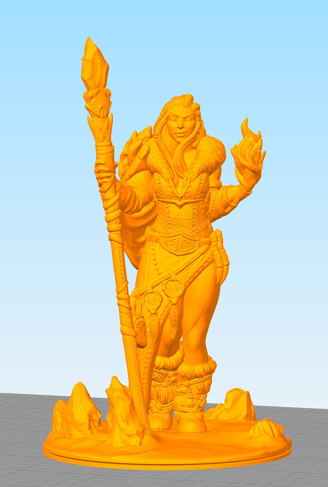 Dnd Female Frost Giant Nordic Titan Snow Winter RPG Behemoth - Etsy