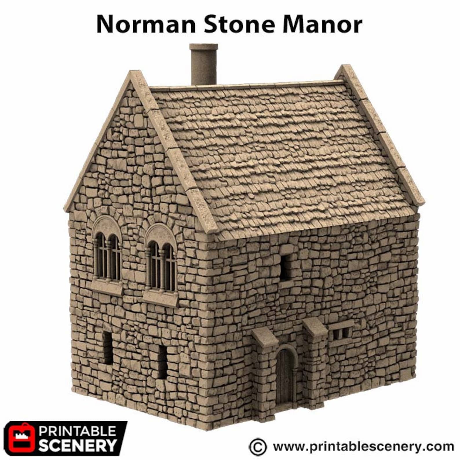 Dnd Norman Stone Manor Cottage Medieval House From King and - Etsy