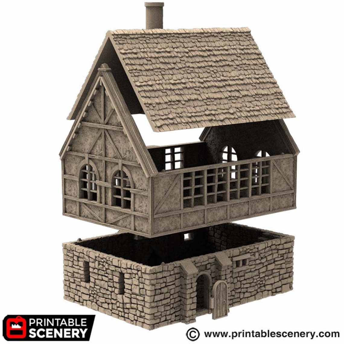 Dnd Wattle and Daub Manor Medieval House From King and Country Farm ...
