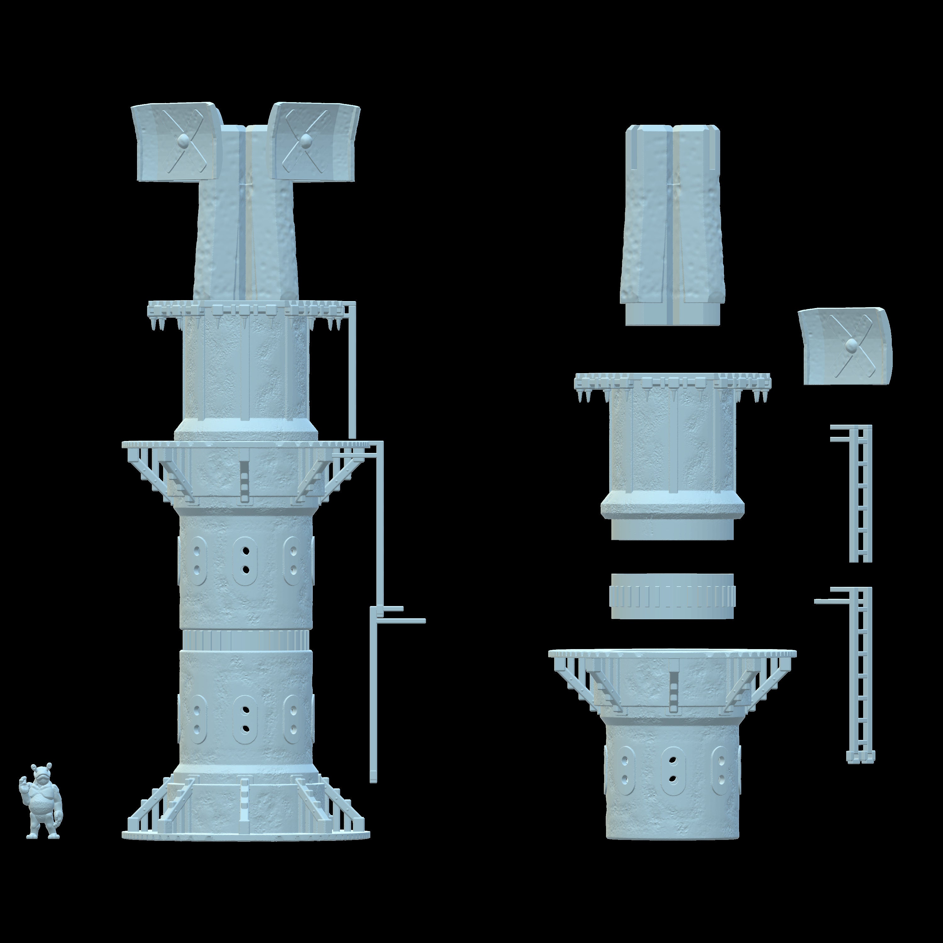 Dnd Sci-fi Relay Tower Signal Booster Long Range Antenna Star - Etsy
