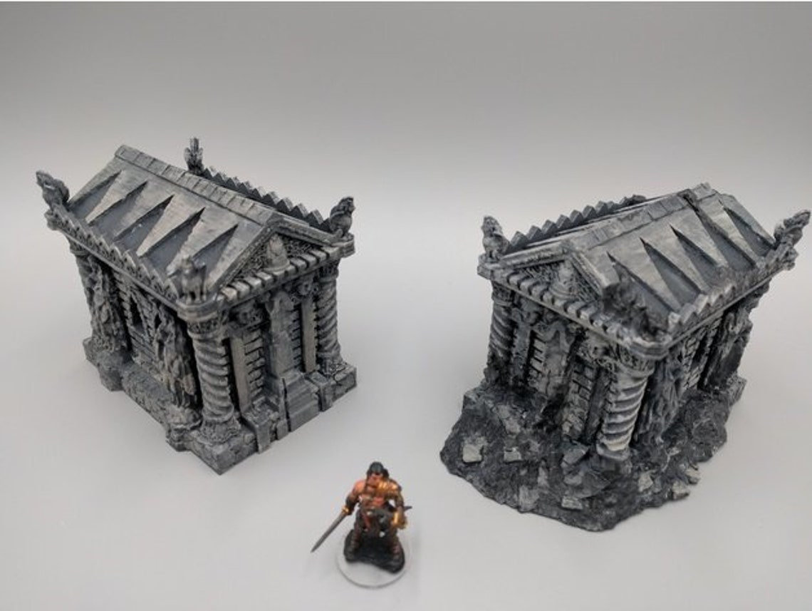 Dnd Tomb Entrance Mausoleum Cemetery Graveyard Burial Grounds - 28mm ...