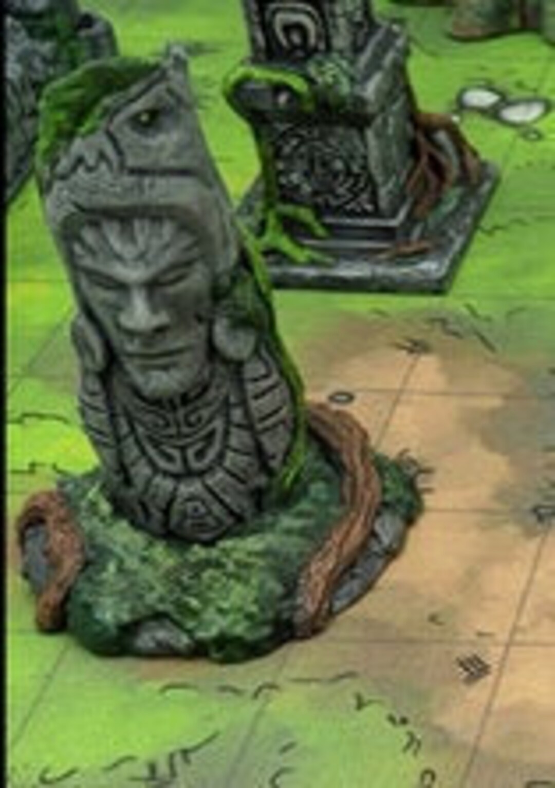 Dnd Depths of Savage Atoll Ancient Ruined Statues Tabletop Scatter ...