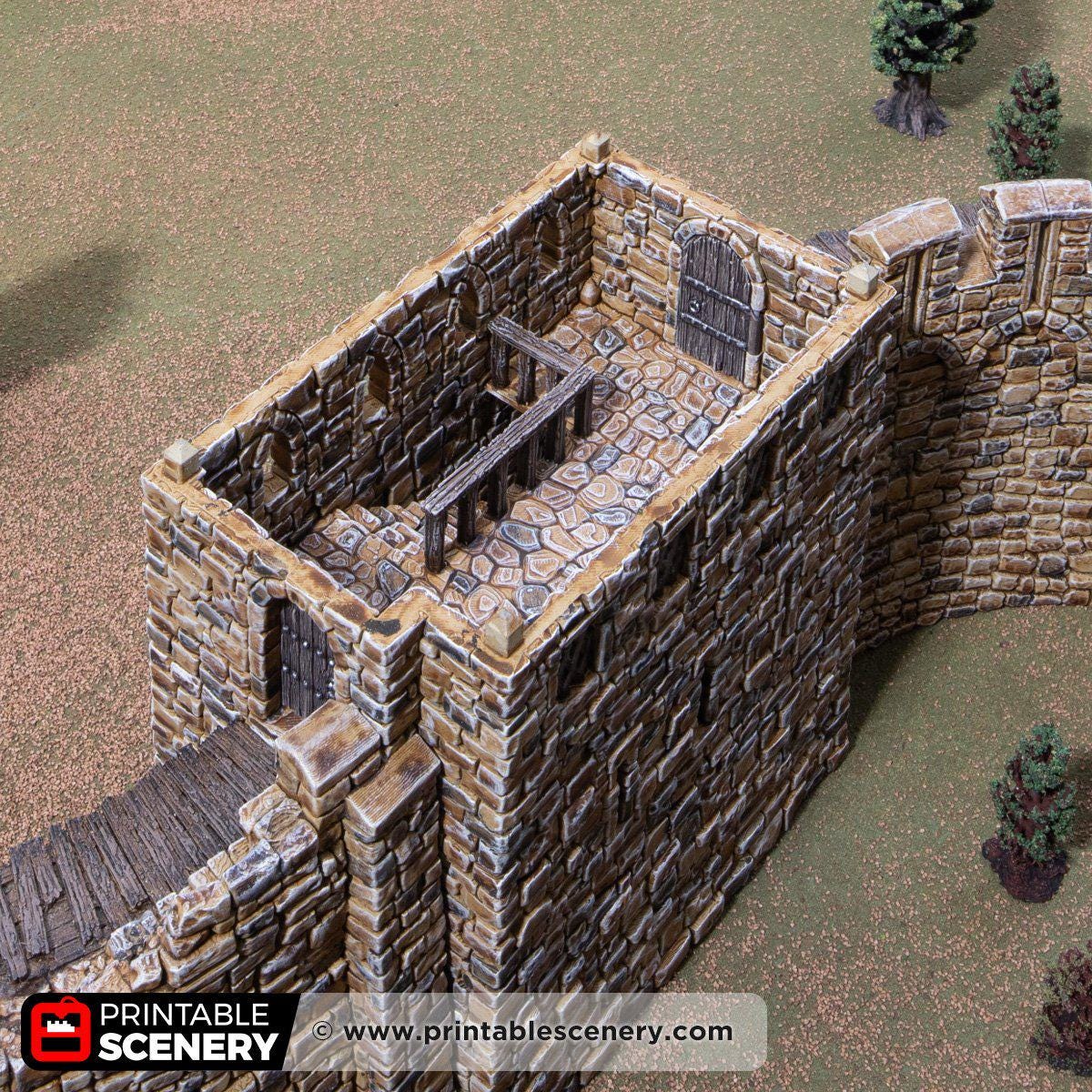 Dnd Banquet Hall for Medieval Castle Fortress Walls RPG Pathfinder ...