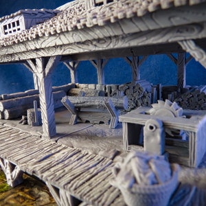 Dnd Wash House and Woodcutter City of Tarok Medieval French Bathhouse ...