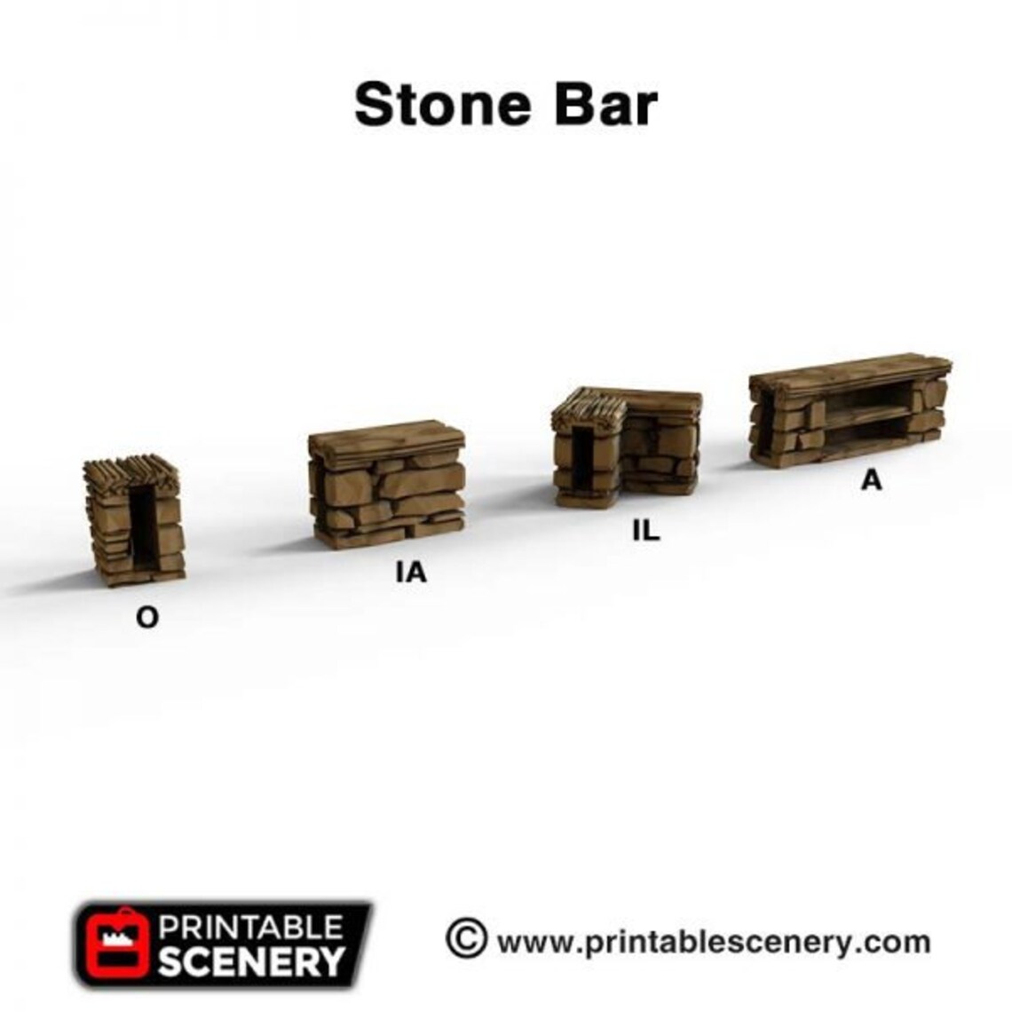 Dnd Stone Bar Tavern Clorehaven Tabletop Scatter Terrain RPG Dungeons ...