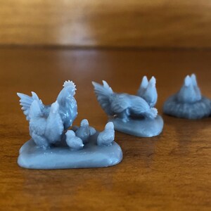Dnd Set of Chickens Hen & Rooster Coop Livestock Farm Poultry Animal ...