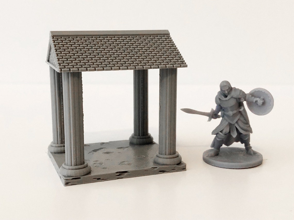 Dnd Shrine Greek Roman Architecture Ancient Temple Altar Miniature RPG ...