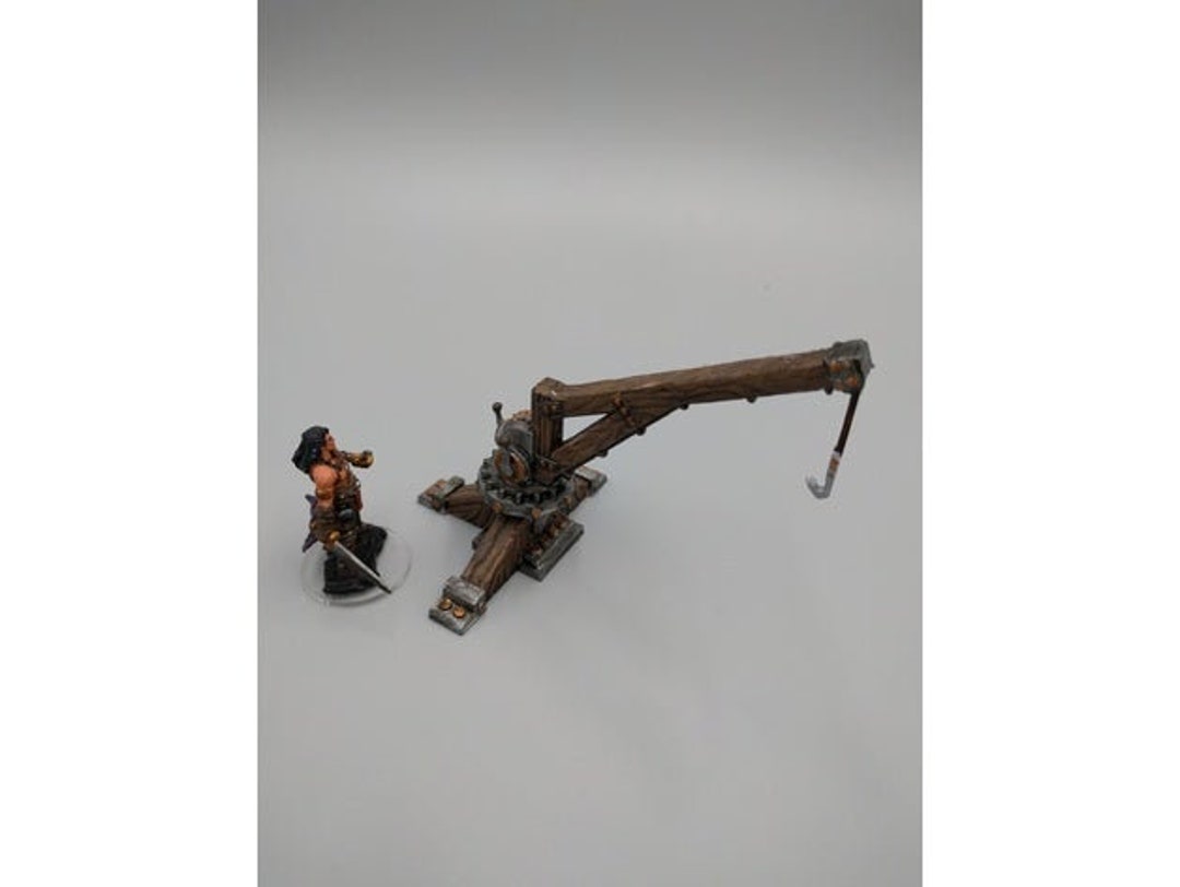 Dnd Cargo Crane Rope and Pulley Winch Dock Ship Boat Loader Tabletop ...