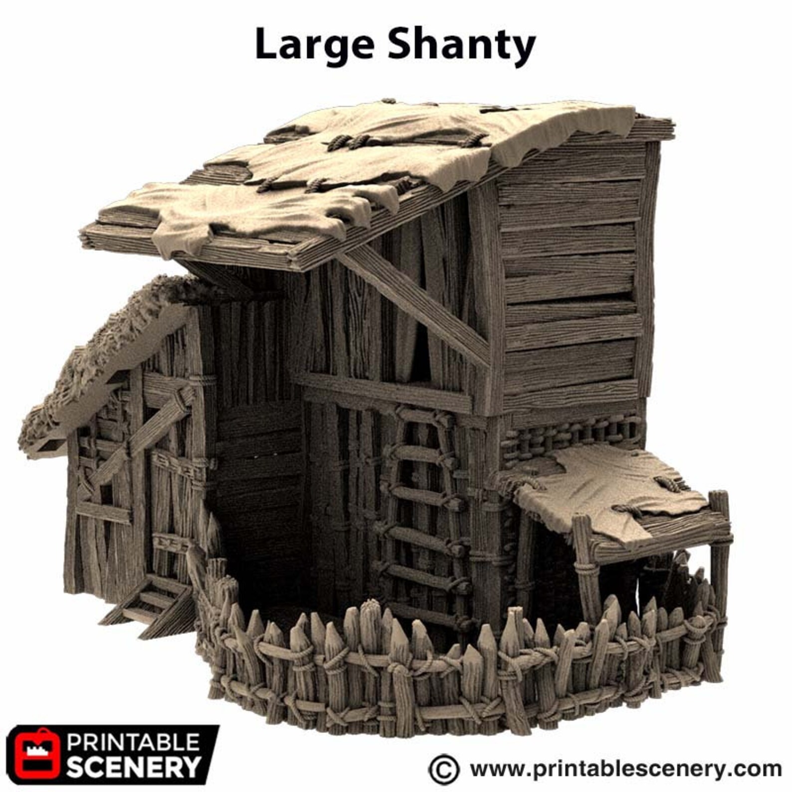 Dnd Large Shanty Shack From King and Country Medieval Slums Village ...