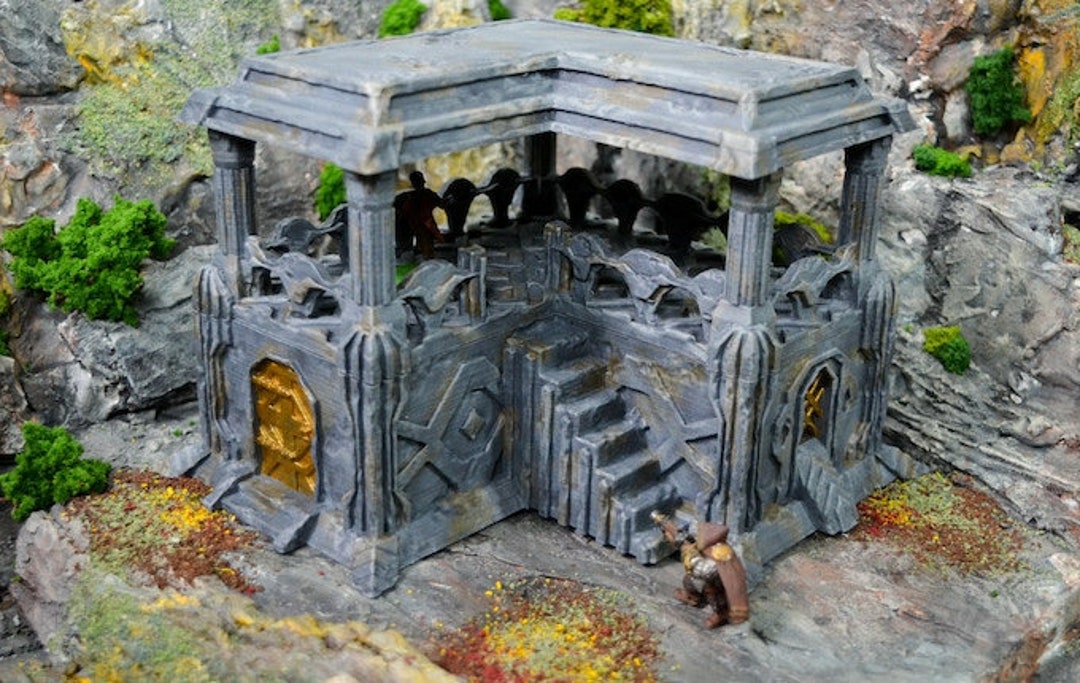 Dnd Dwarven House 5 Dwarf Home 28mm Scatter Tabletop Terrain Games ...