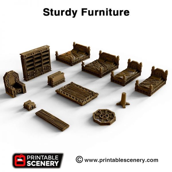 Dnd Sturdy Furniture Village Dungeons and Dragons Tabletop | Etsy