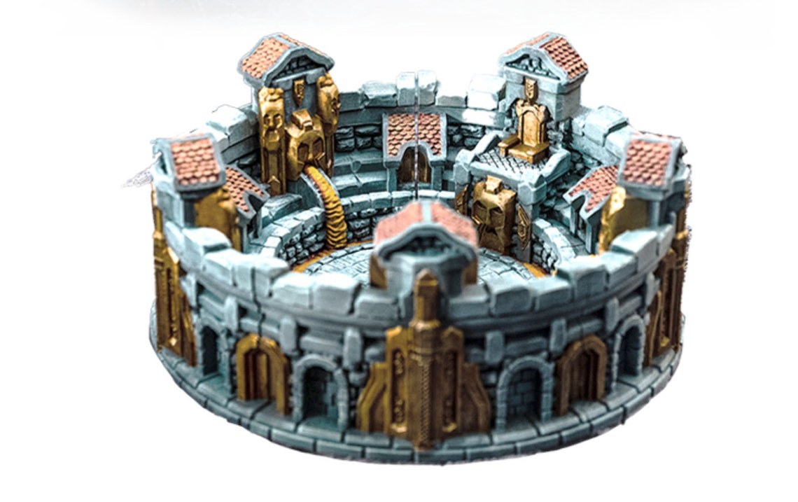 Dnd Dwarven Arena Fighting Pits Mountain Dwarf Mining City Scatter ...