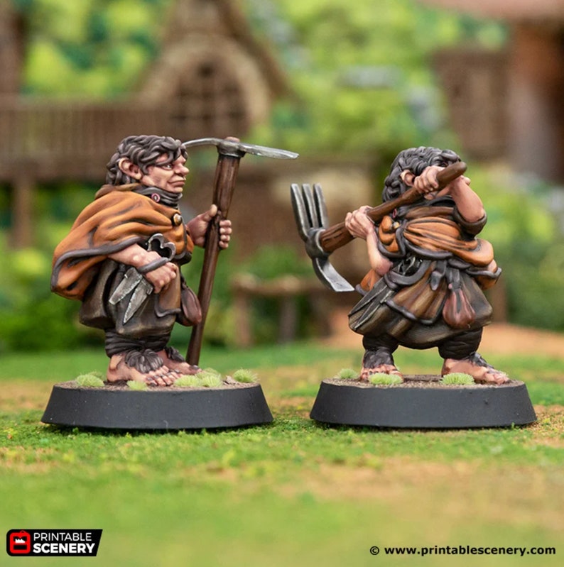 Dnd Grommit Stickle Marsh 28mm Hobbit Leader Miniature Rise of the ...