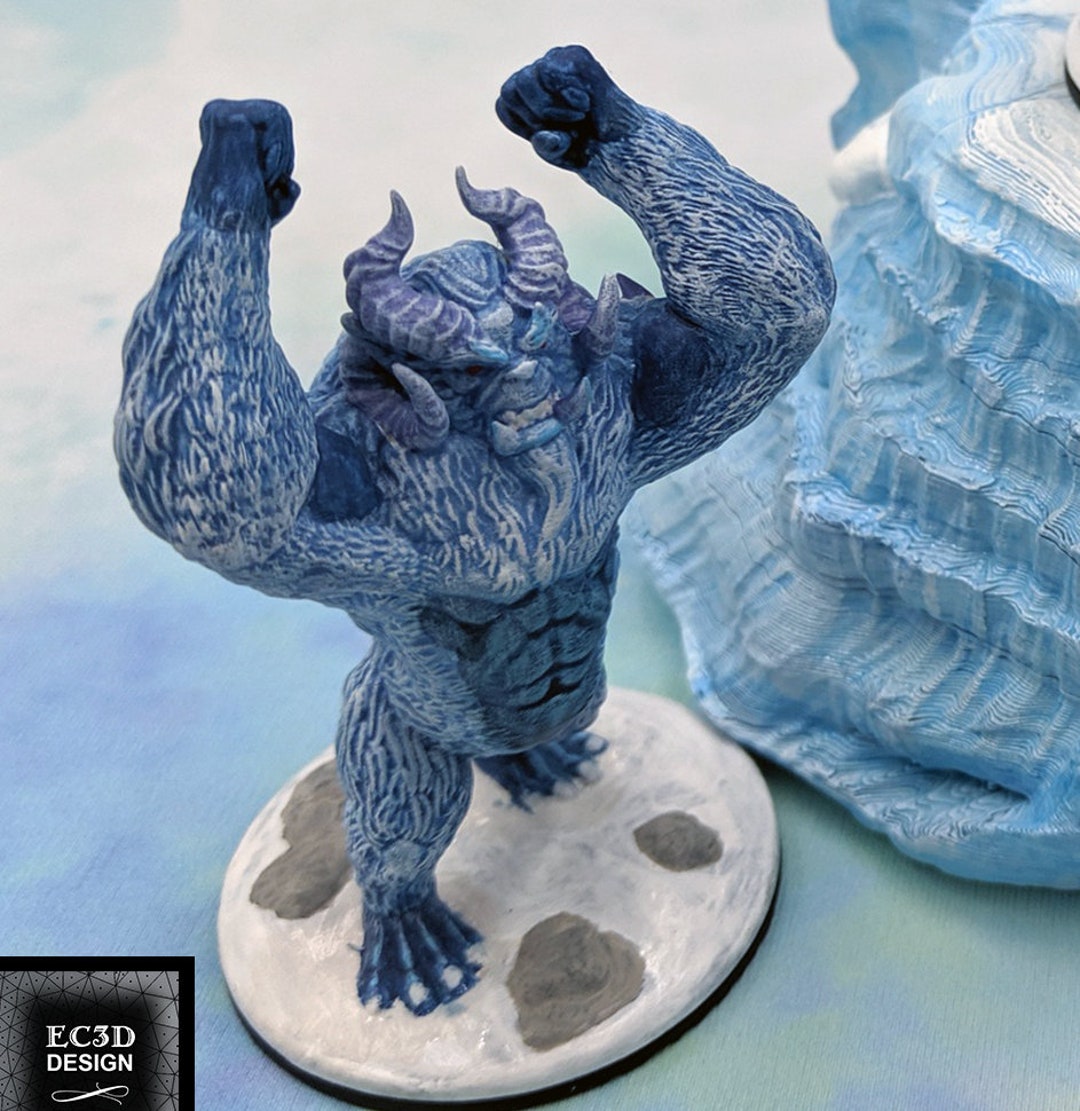 Dnd Yeti Snow Beast Standing Frost Giant Abominable Snowman Himalayan ...