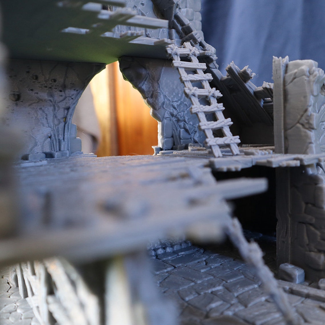 Dnd Ruined Medieval Mansion House Home City of Tarok Village Terrain ...