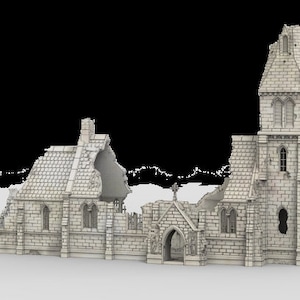 Dnd Medieval Church War Ruins Dungeons and Dragons Tabletop Scatter ...