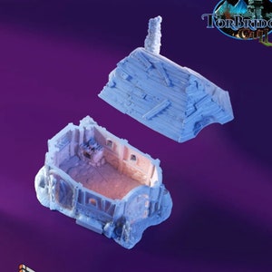 Dnd Slum Shack Version B Village Shack Medieval Beggar's Hut Tabletop ...