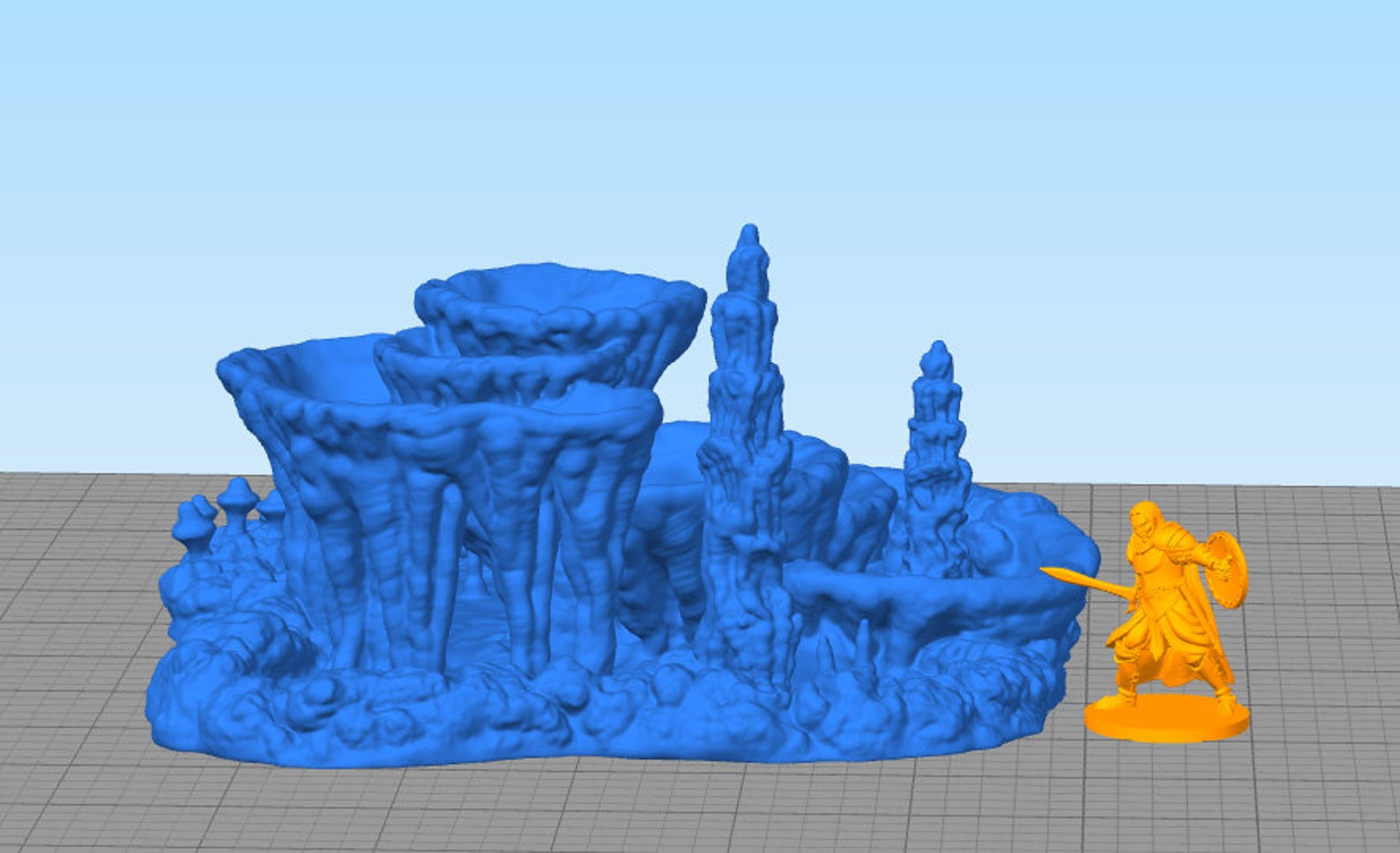 Dnd Wet Caverns Fountain Cave Underdark Terrain RPG Miniatures - Etsy