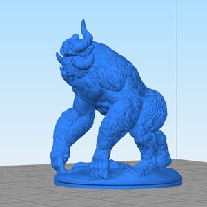 Dnd Yeti Snow Beast Abominable Snowman Mountain Beast Frost - Etsy