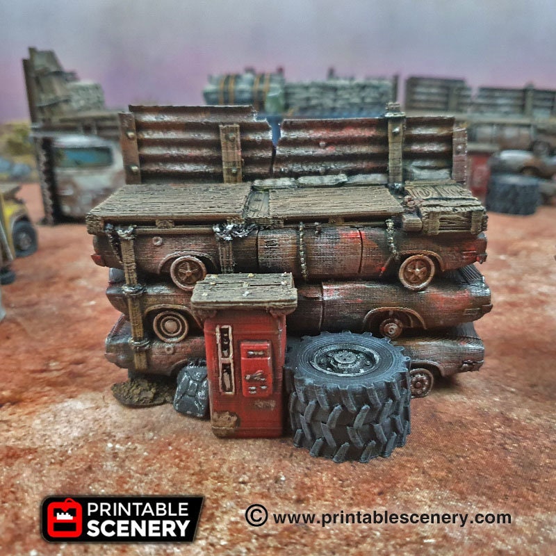 Dnd Junkfort Ramparts Junkyard Wreck Urban Derelict Gaslands Wasteworld ...