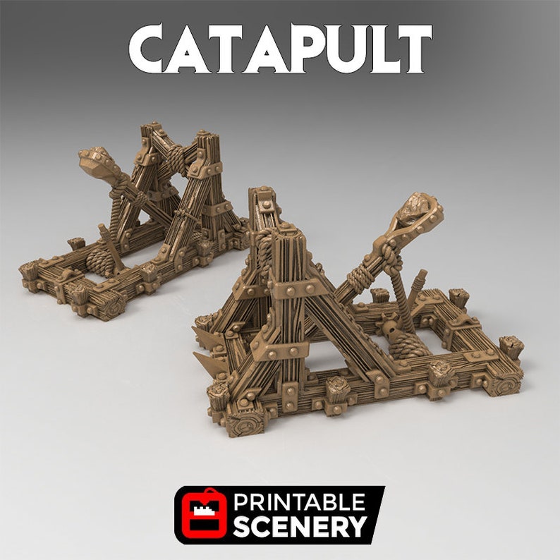 Dnd Catapult Battle War Weapons Dwarves Elves and Demons Tabletop ...
