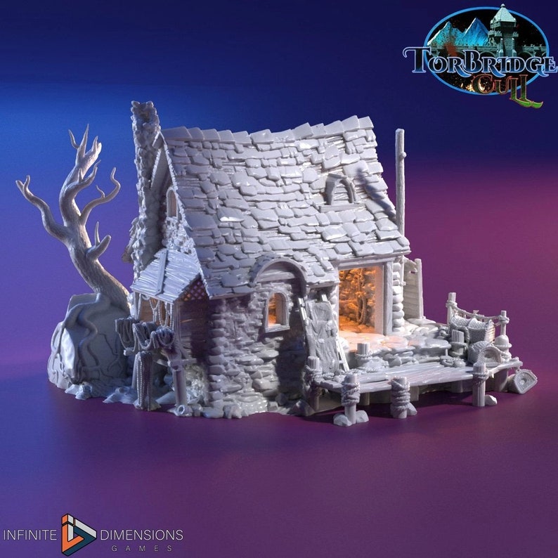Dnd Fishing Shack Docks 28mm Miniature Torbridge Cull RPG Pathfinder D ...