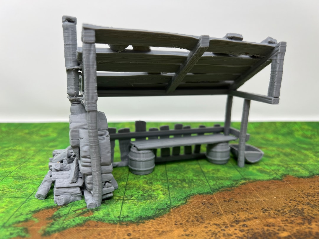 Dnd Cooking Shed for Gypsy or Soldier Encampment Medieval Tabletop ...