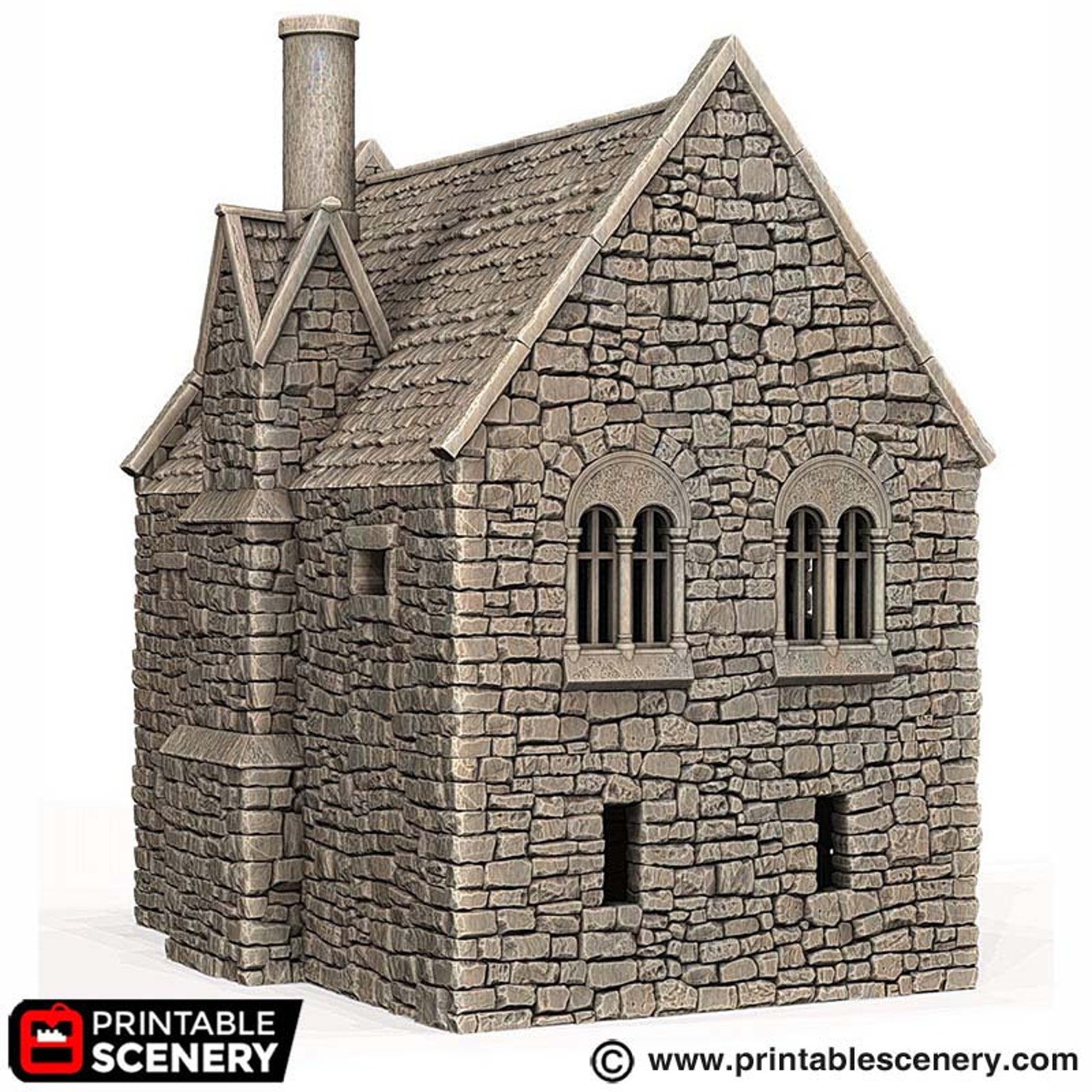 Dnd Norman Stone Manor Cottage Medieval House From King and Country ...