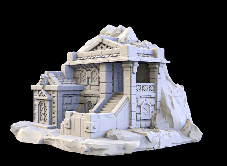 Dnd Dwarven Mountain Home 1 Dwarf Mountain City Architecture - Etsy