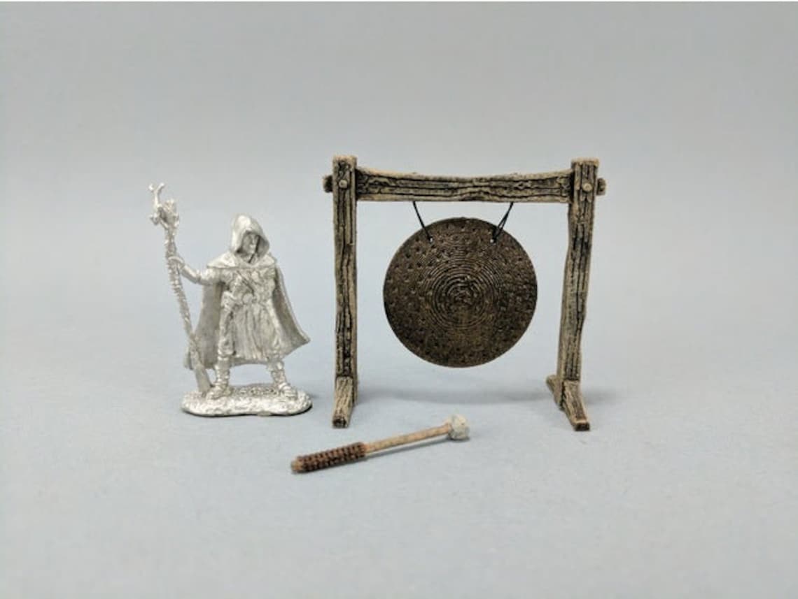 Dnd 28mm Gong Signal Tabletop Scatter Terrain Miniature RPG D&D ...