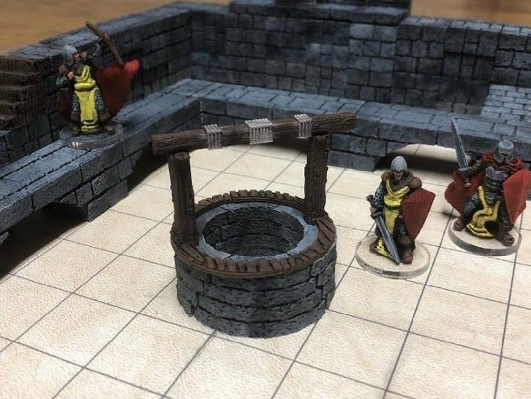 Dnd Water Well 28mm Tabletop Village Scatter Terrain Miniatures RPG D&D ...