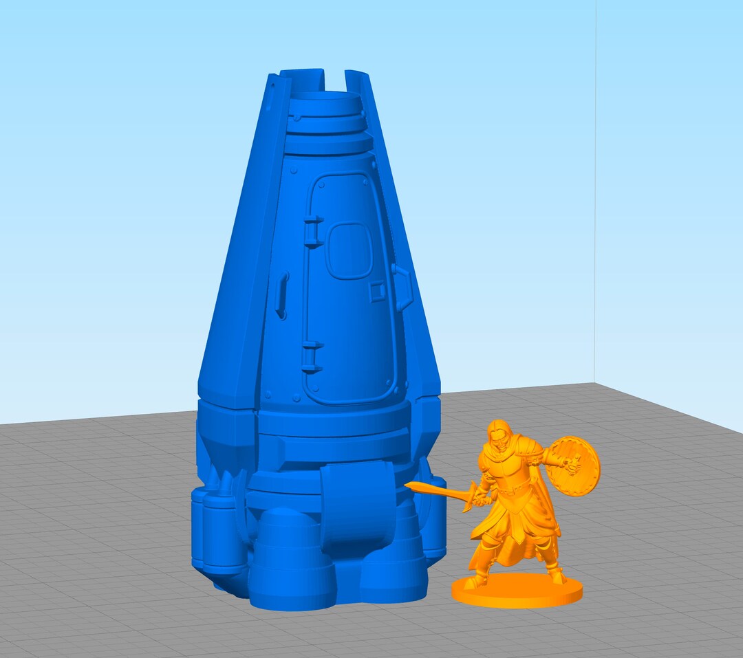 Dnd Escape Pod Spaceship Sci-fi Scatter Terrain Tabletop RPG Pathfinder ...