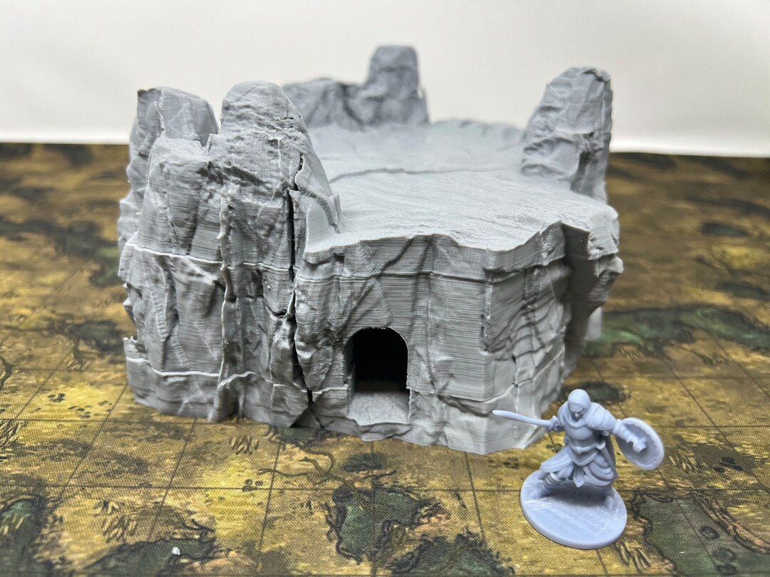 Dnd Butte With Hidden Door Secret Entrance Cave House Stone Rock ...