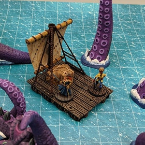 Dnd Pirate Raft Boat Sea Skiff Sailing Vessel Pirate Ship Tabletop ...
