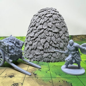 Dnd Haystack and Cart Field Wheat Crop Tudor Farmer Farm King and ...