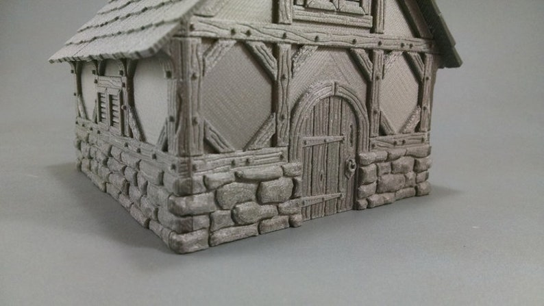 Dnd Tudor Cottage Home Medieval House French Village Dungeons - Etsy