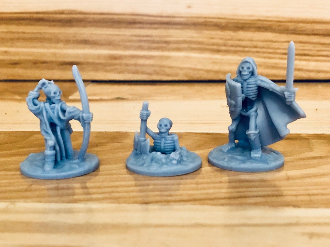 Dnd RESIN Skeleton Warrior Undead Army Set Tabletop Games Wargaming RPG ...