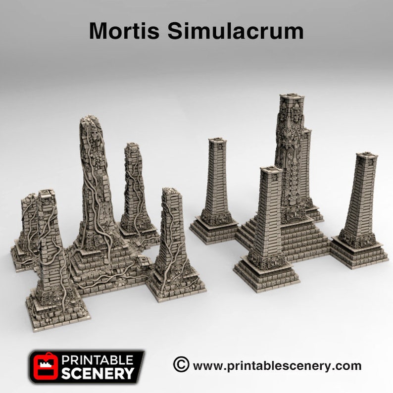 Dnd Mortis Simulacrum Ancient Monument Ruins Aztec Alien | Etsy