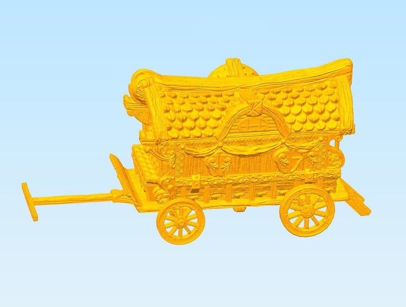 Dnd Gypsy Wagon Merchant Wagon Traveler Caravan Cart Gypsies - Etsy