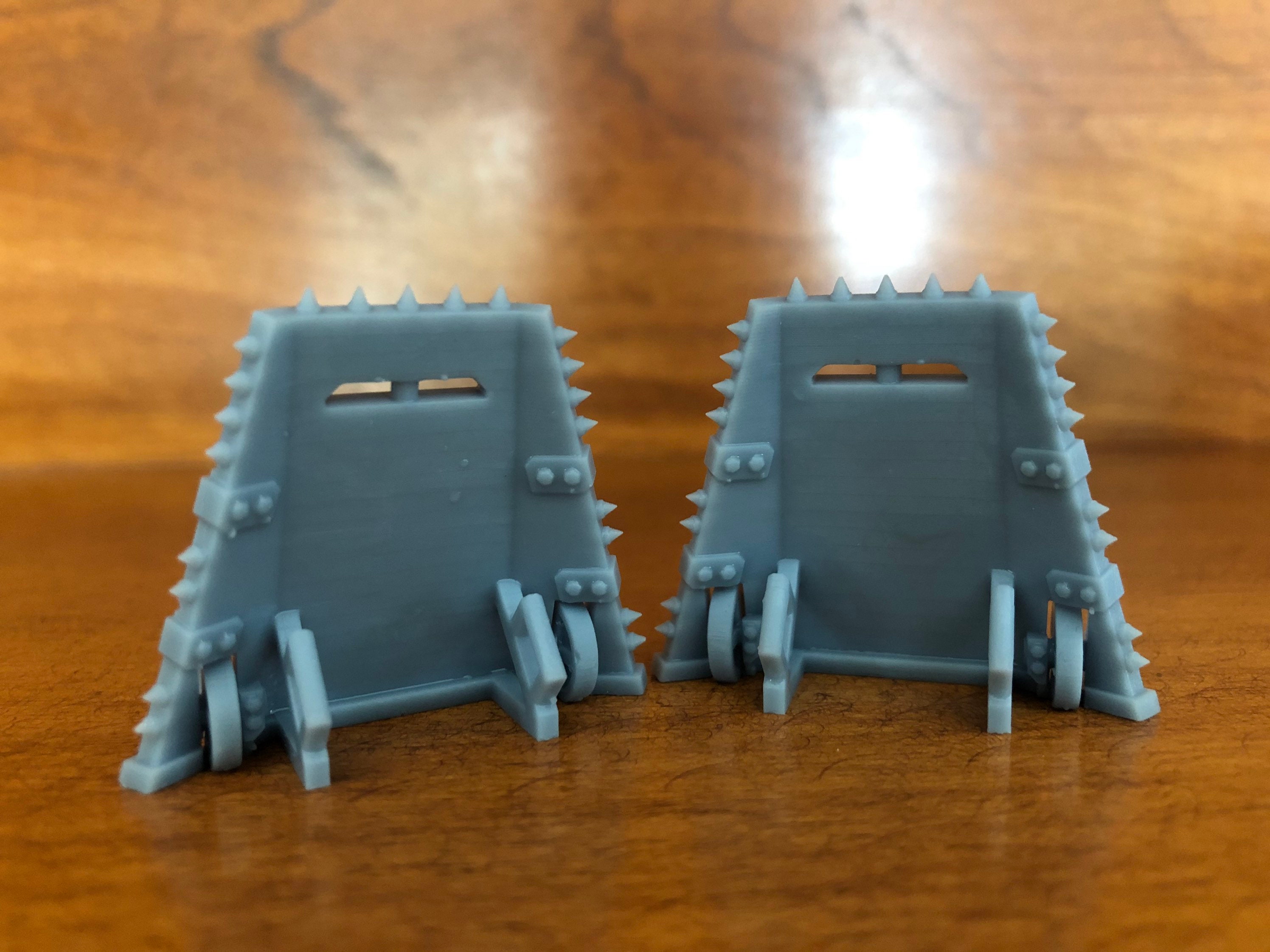 Dnd Set of TWO Dragon Hunters Mantlet Tabletop Terrain - Etsy