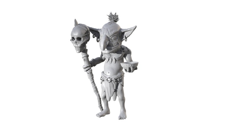 Dnd Goblin Shaman Goblin Mines 28mm RESIN Miniature - Etsy