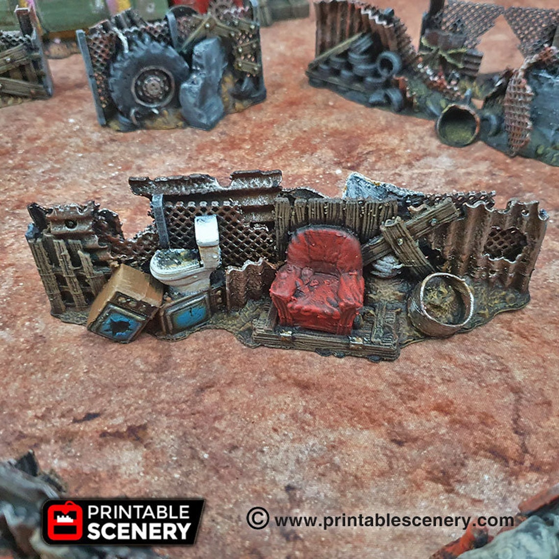 Dnd Junkfort Barricades Scatter Wreck Urban Modern Gaslands Wasteworld ...