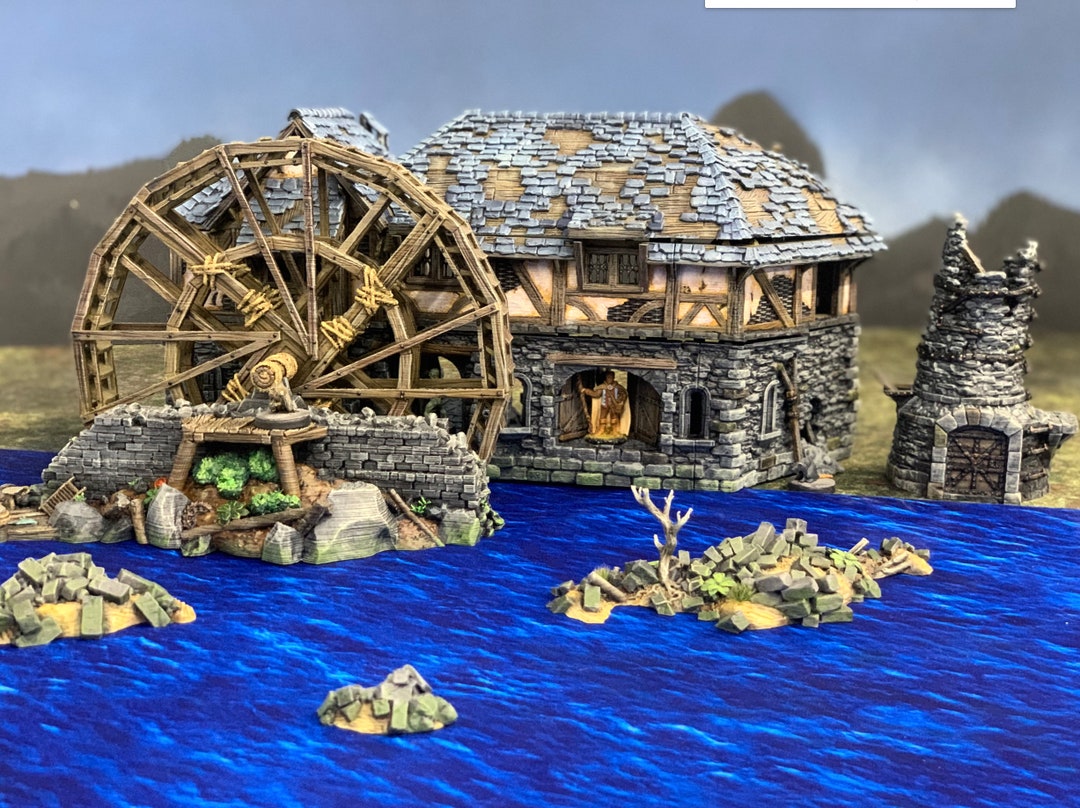 Dnd Lumbermill Saw Mill Logging Camp Medieval Tabletop Scatter Terrain ...