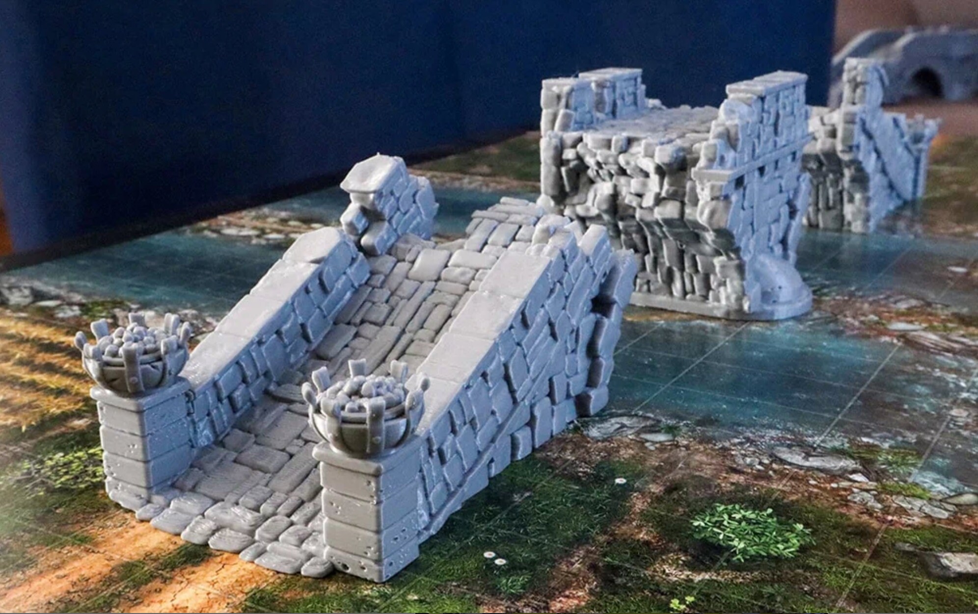 Dnd Large Ruined Bridge River Troll Crossing Village Medieval | Etsy