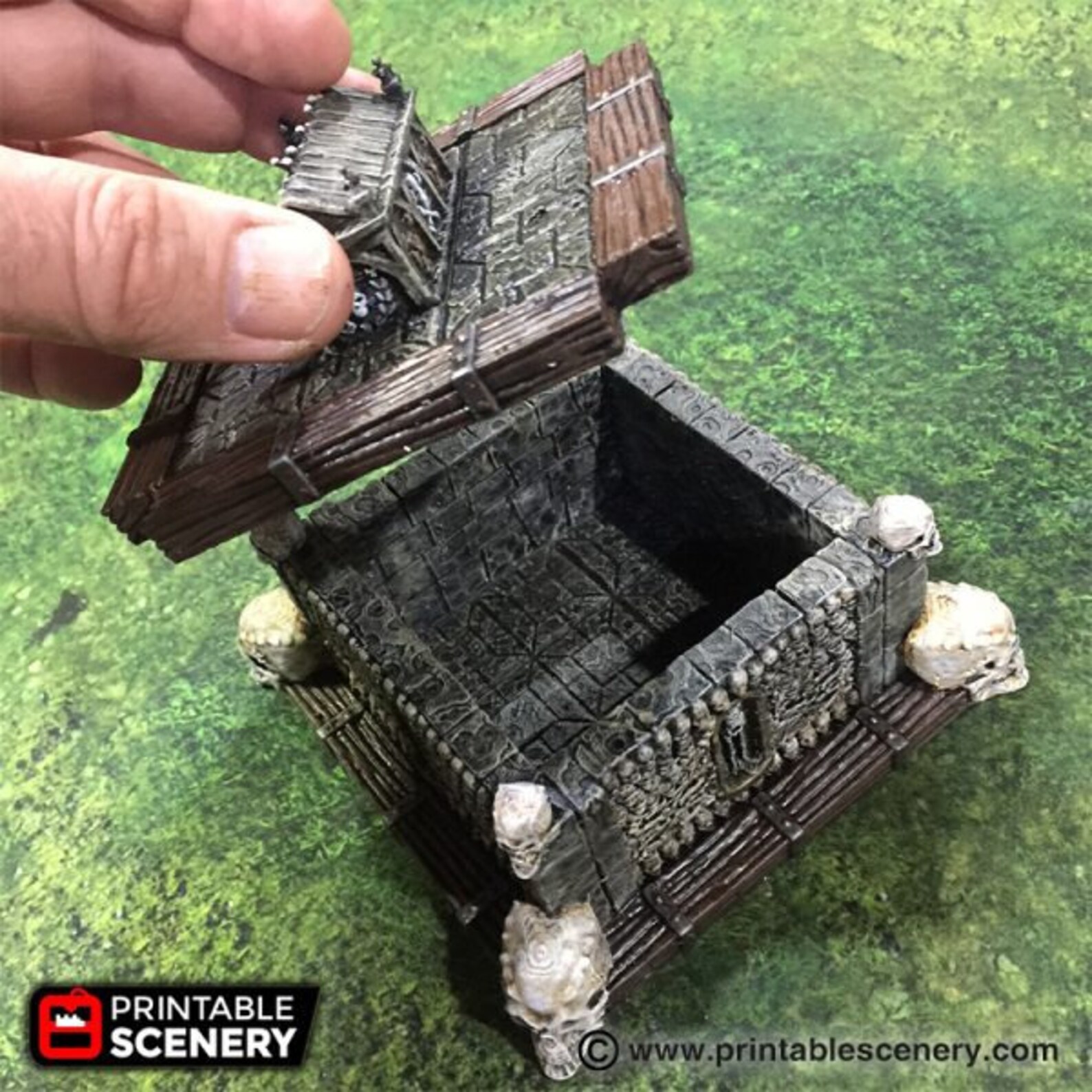 Dnd Dice Box of Death Storage Box Jail for 28mm Games Tabletop - Etsy
