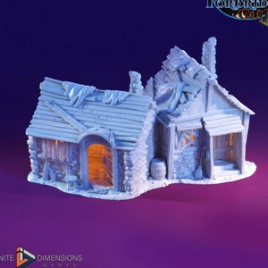 Dnd Slum Shack Version C Village Shack Medieval Beggar's Hut Tabletop ...