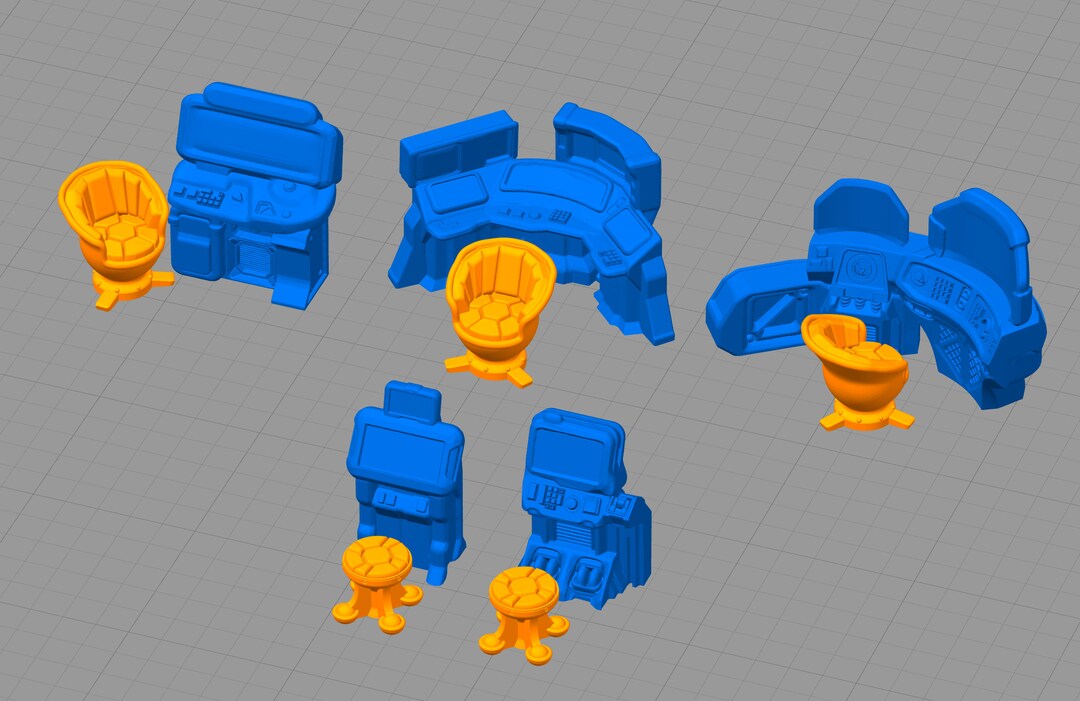 Dnd Sci-fi Control Center Panels Command Space Ship Star Wars Legion ...