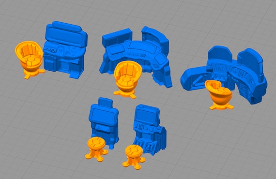 Dnd Sci-fi Control Center Panels Command Space Ship Star Wars - Etsy