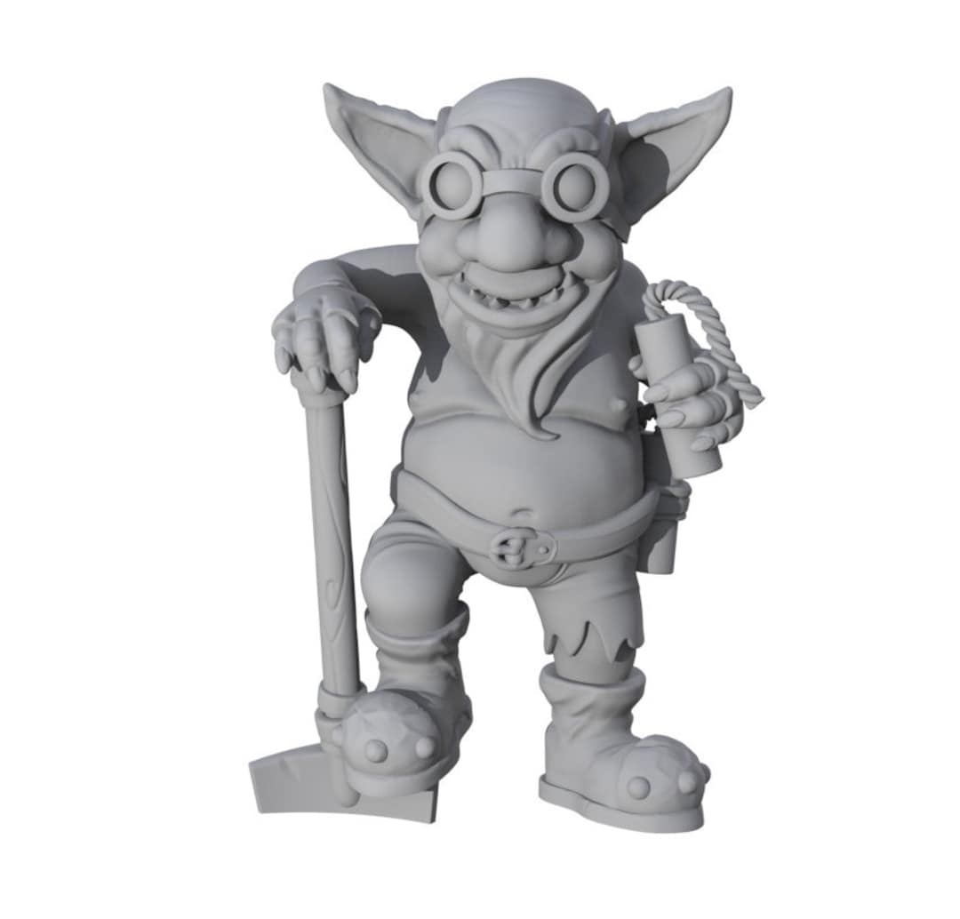 Dnd Goblin Bomber Goblin Mines 28mm RESIN Miniature Pathfinder Dungeons ...