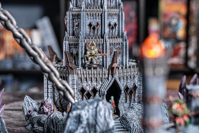 Dnd Dark Tower Necromancer Wizard Hellscape Scatter Village Tabletop ...